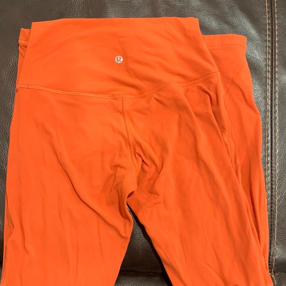lululemon athletica | Pants & Jumpsuits | Orange Lululemon Align ...